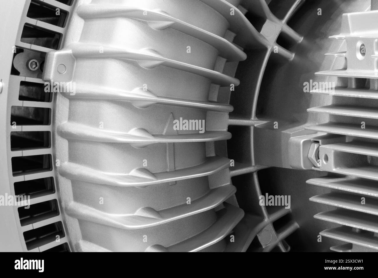 New shiny metal parts Black and White Stock Photos & Images - Alamy