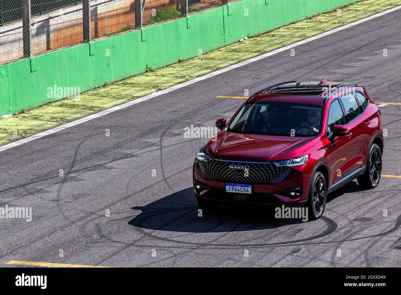 Sao Paulo, Brazil - july - 2023 - Haval, a Chinese hybrid car on a test ...