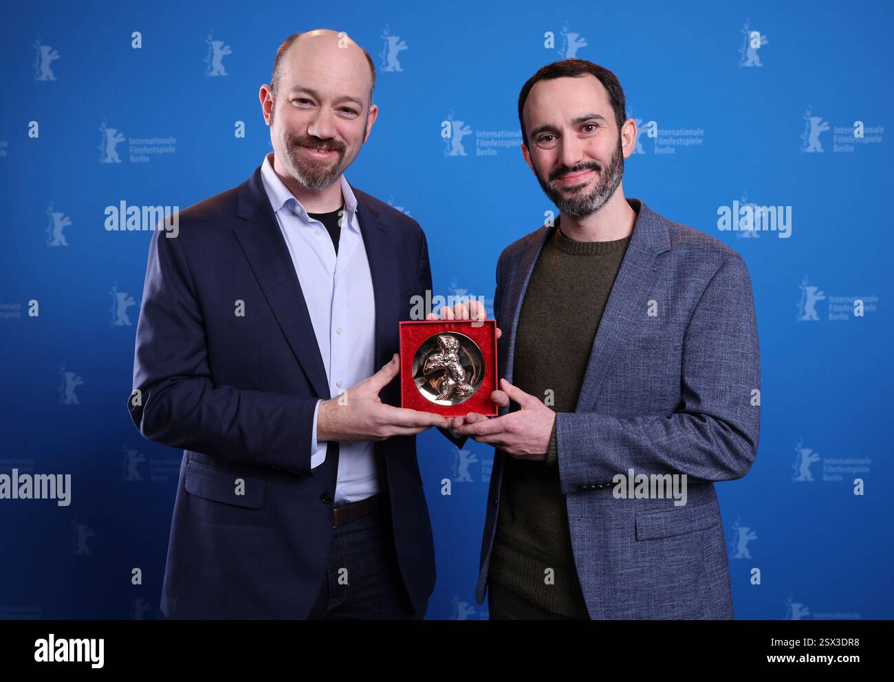 US director Brandon Kramer, right, and US director Lance Kramer pose ...