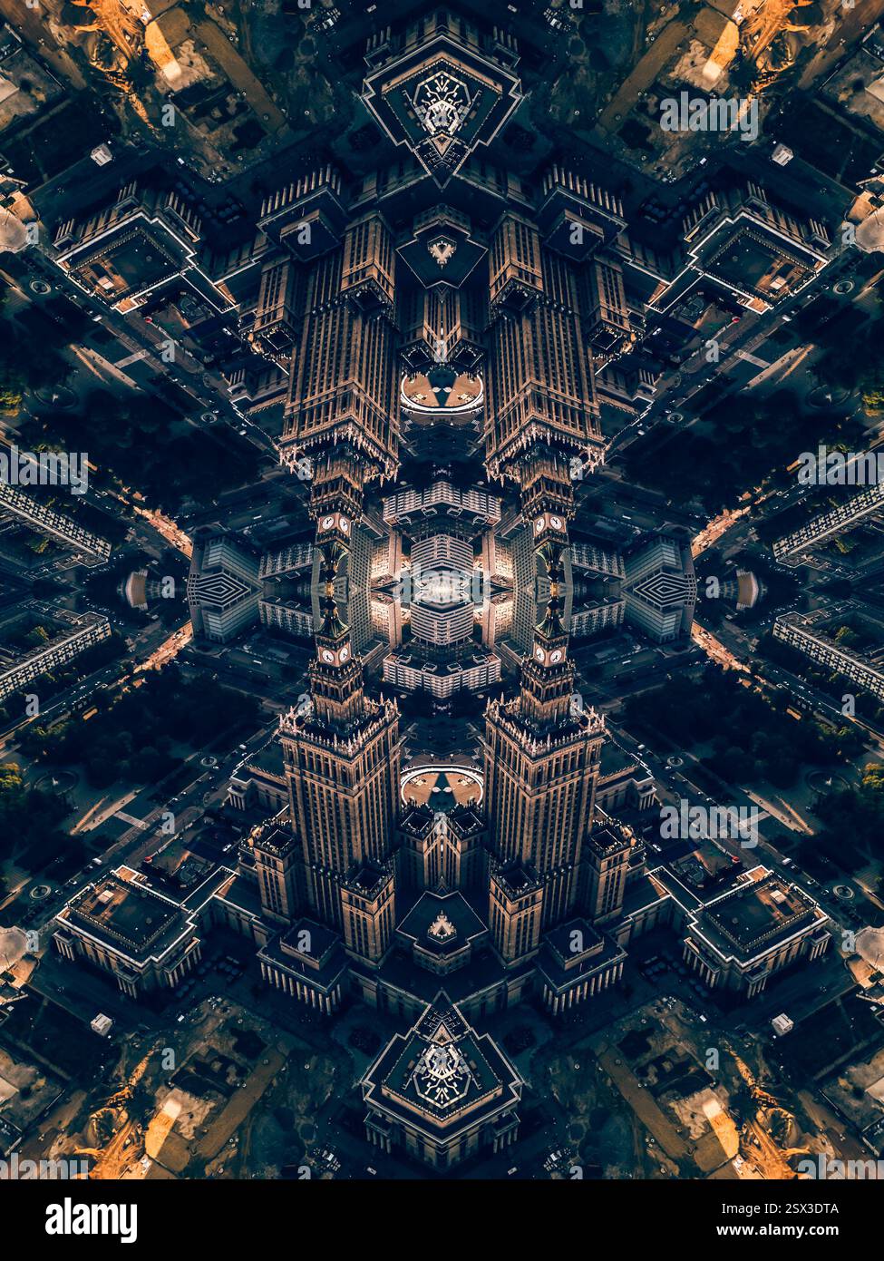 mirrored geometry lines and shapes, symmetry perspective intricate ...