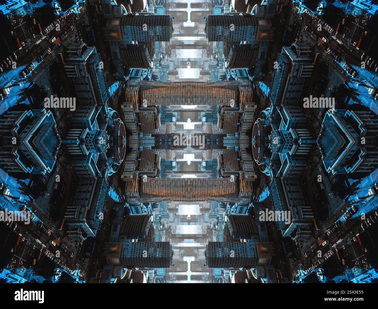 mirrored geometry lines and shapes, symmetry perspective intricate ...