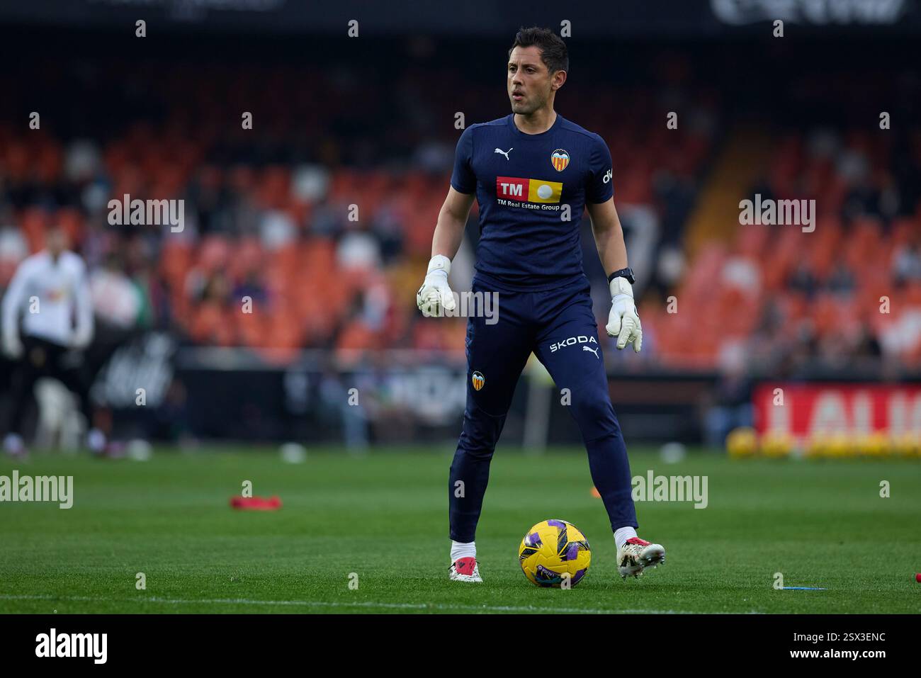 Valencia, Spain. 22nd Feb, 2025. VALENCIA, SPAIN - FEBRUARY 22: Marcos ...
