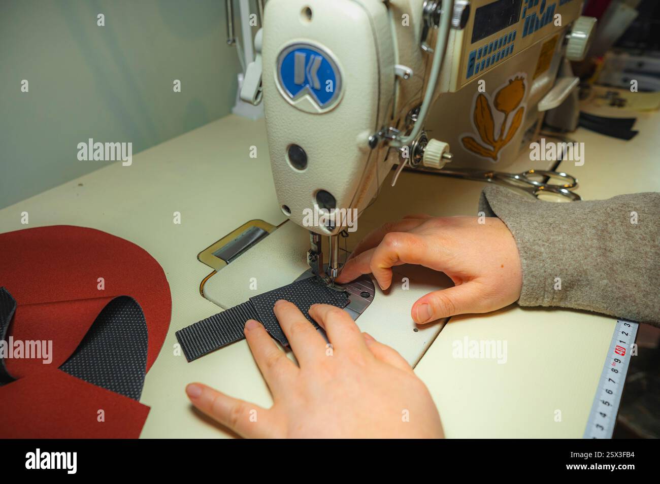 Deva, Romania - February 19, 2025: handmade tailoring workshop with ...