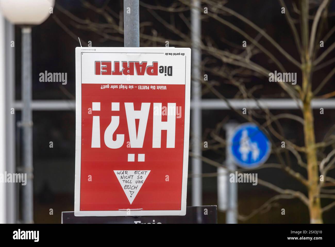 Wahlplakat zur Bundestagswahl 2025. BTW25. Wahlwerbung der Partei DIE ...