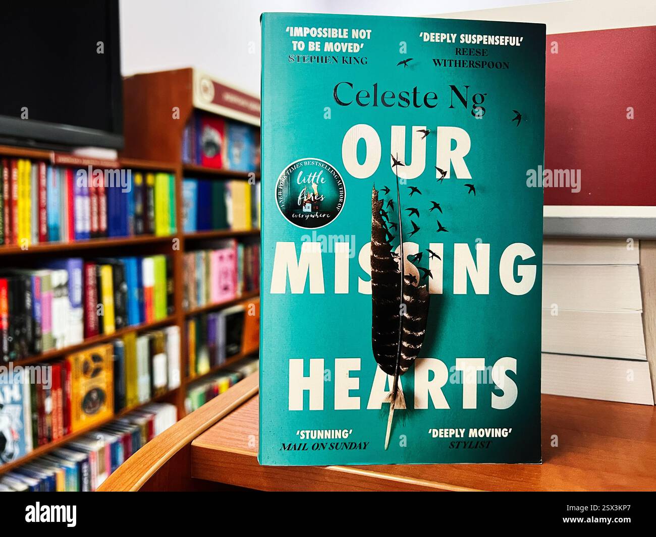 Lviv, Ukraine - February 20, 2025: Our Missing Hearts by Celeste Ng ...