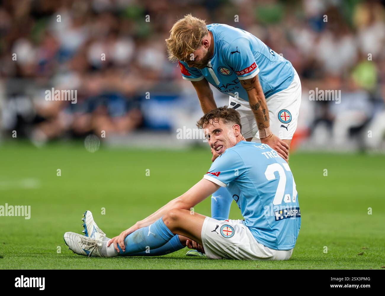 Melbourne, Australia. 22nd Feb, 2025. Kai Trewin of Melbourne City seen ...