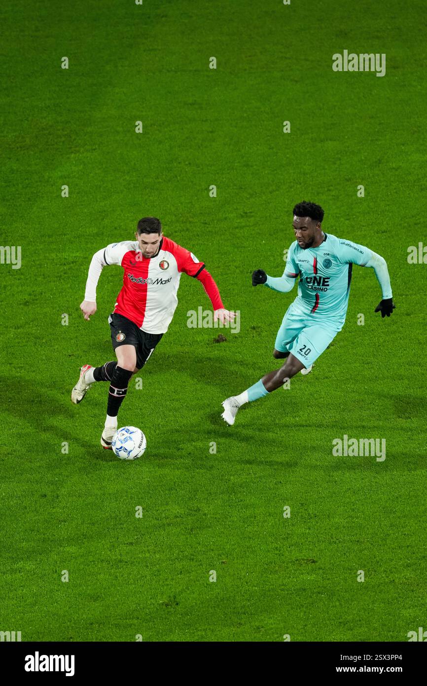 Rotterdam, The Netherlands. 22nd Feb, 2025. Rotterdam - Luka Ivanusec ...