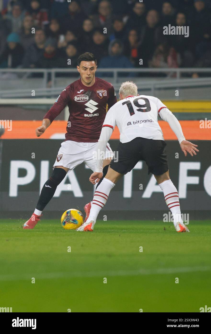 Eljif Elmas of Torino FC during the Italian Serie A 204/25 season ...
