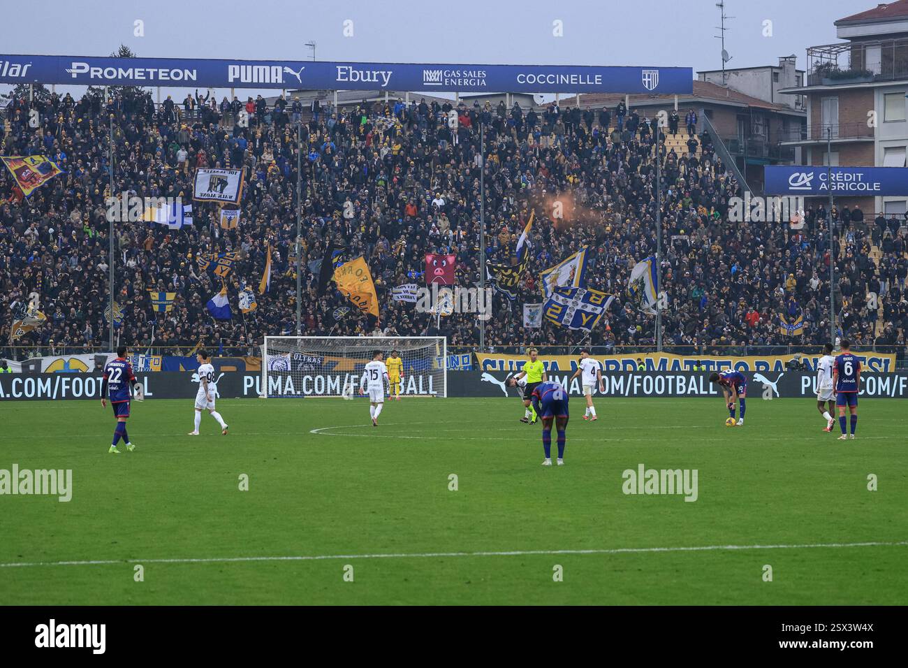 Parma Calcio supporters during Parma Calcio vs Bologna FC, Italian ...