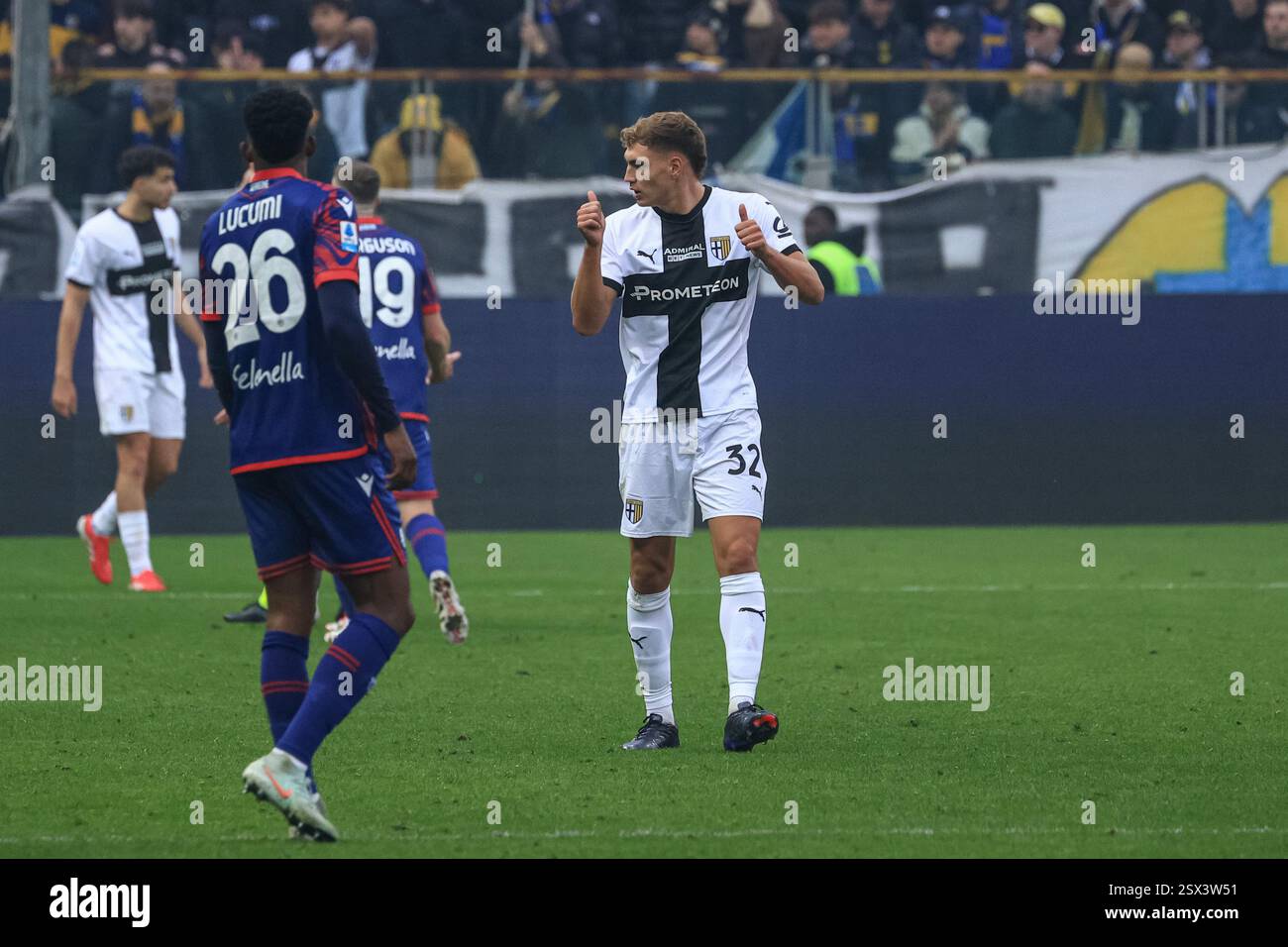 Parma, Italy. 22nd Feb, 2025. Mateo Pellegrino (Parma Calcio) in action ...