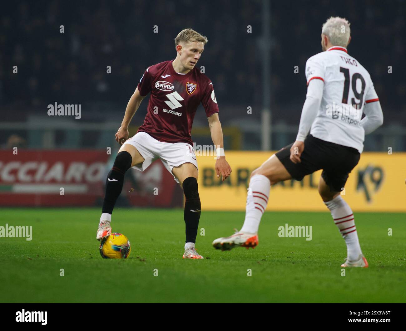 Turin, Italy. 22nd Feb, 2025. Marcus Pedersen of Torino FC during the Italian Serie A 204/25 ...