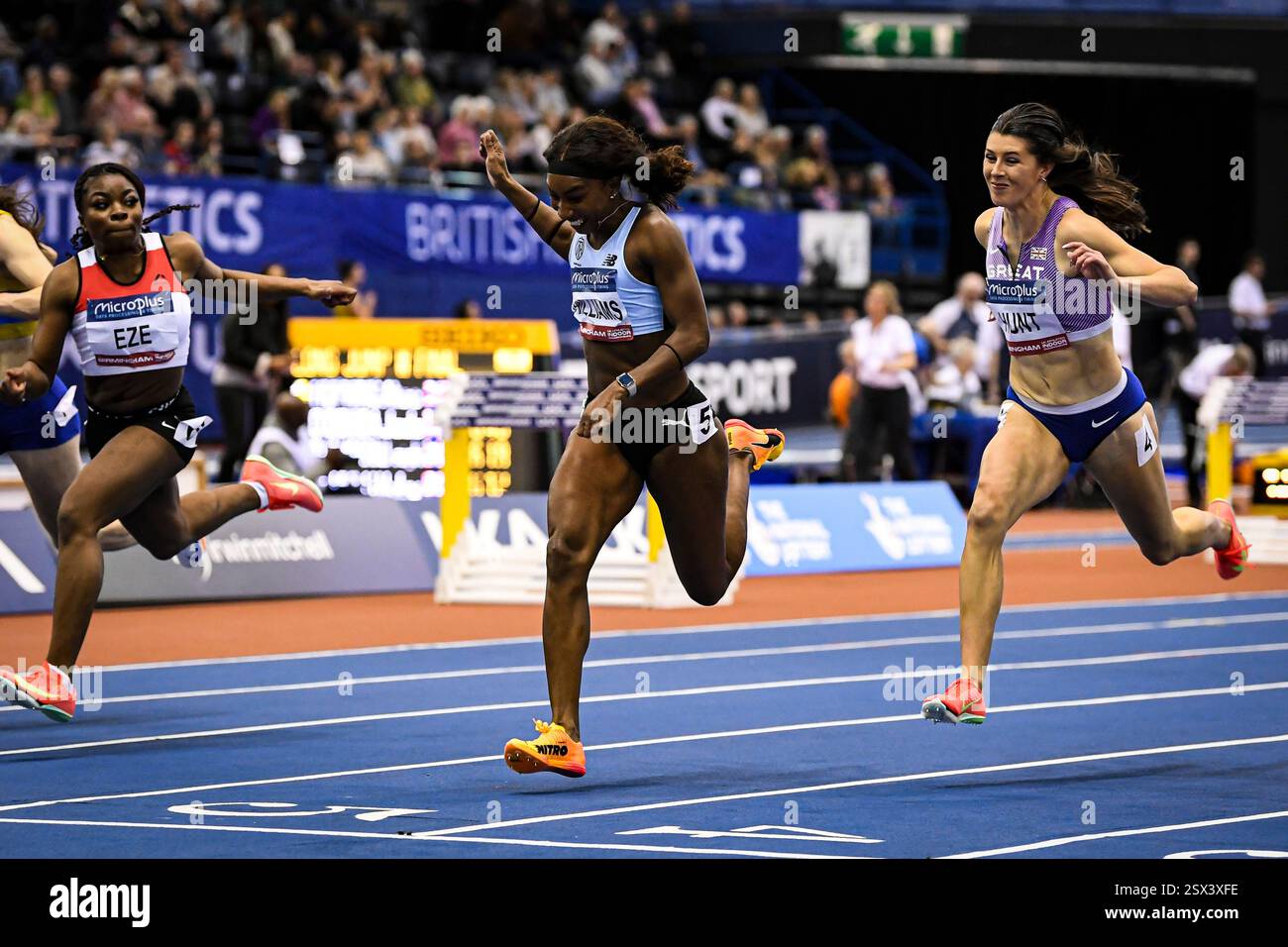 Utilita Arena, Birmingham, UK. 22nd Feb, 2025. 2025 UK Indoor Athletics Championships Day 1 ...
