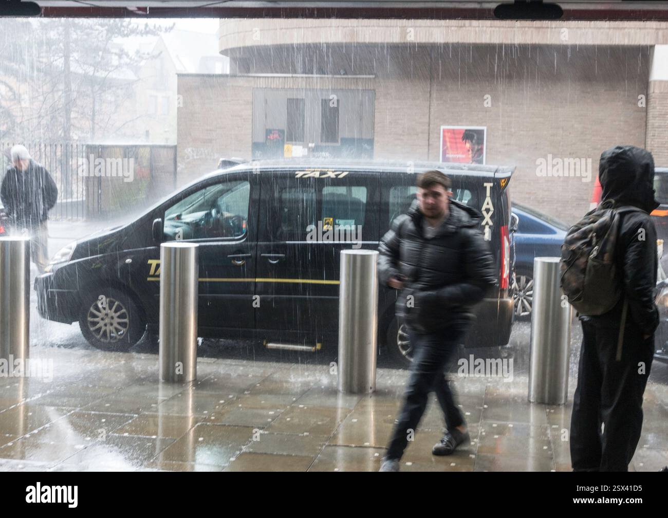 Manchester, England, UK. 20th February 2025, UK weather. Torrential ...