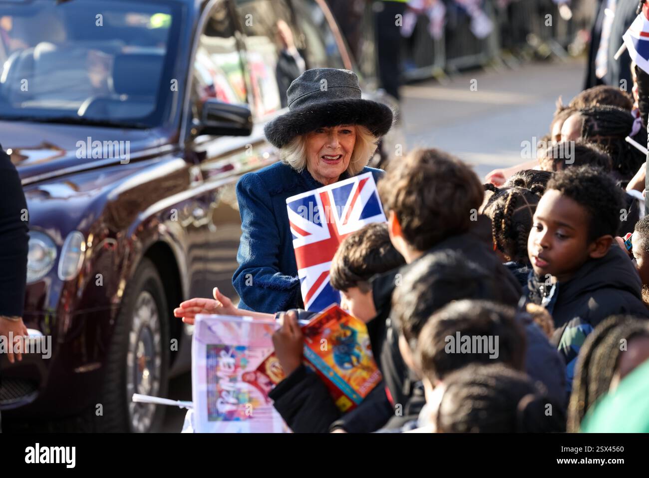 King Charles and Queen Camilla meet members of the public and local ...