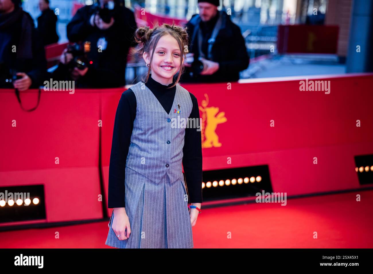 Berlin, Germany. 22nd Feb, 2025. Anika Bootz, actress, stands on the ...