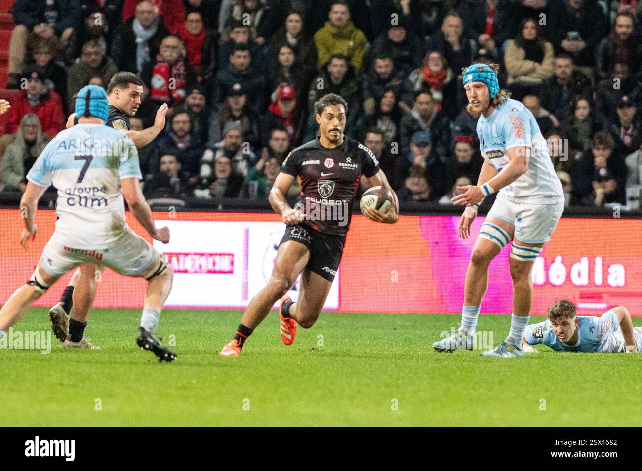 Toulouse, France. 22nd Feb, 2025. Dimitri Delibes of Toulouse during ...