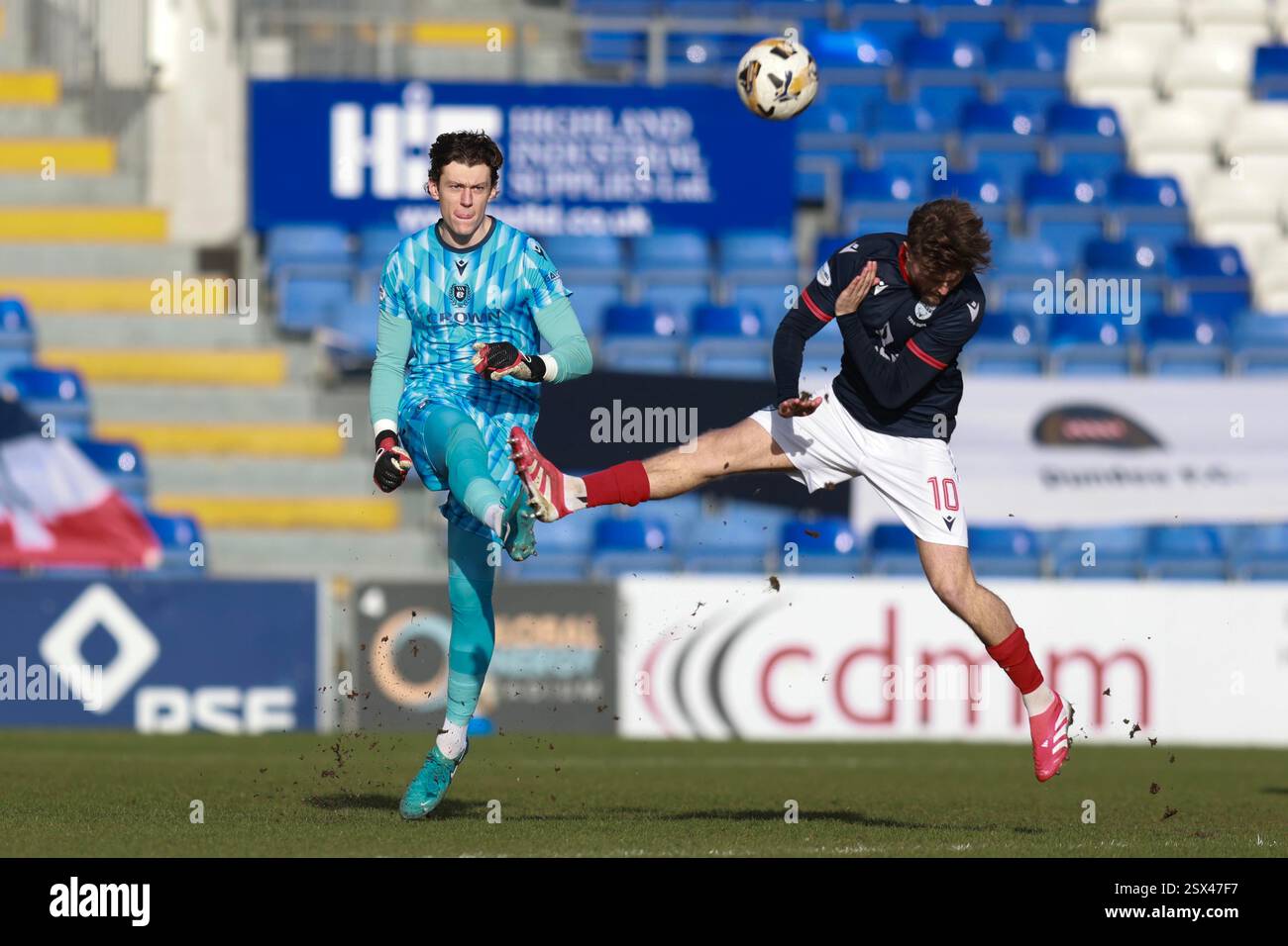 Victoria Park, Dingwall, UK. 22nd Feb, 2025. Scottish Premiership ...