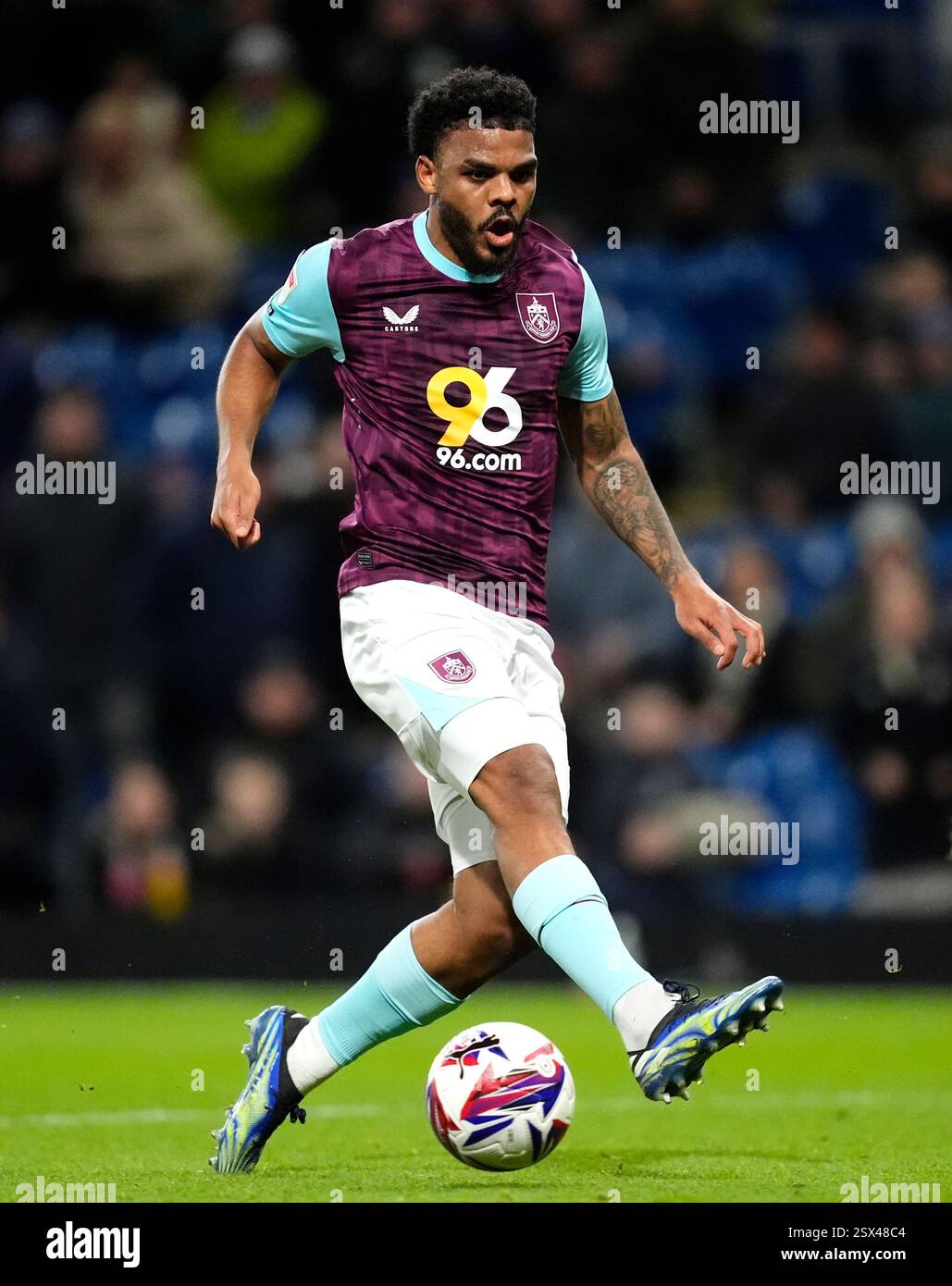 Burnley's Lyle Foster during the Sky Bet Championship match at Turf ...