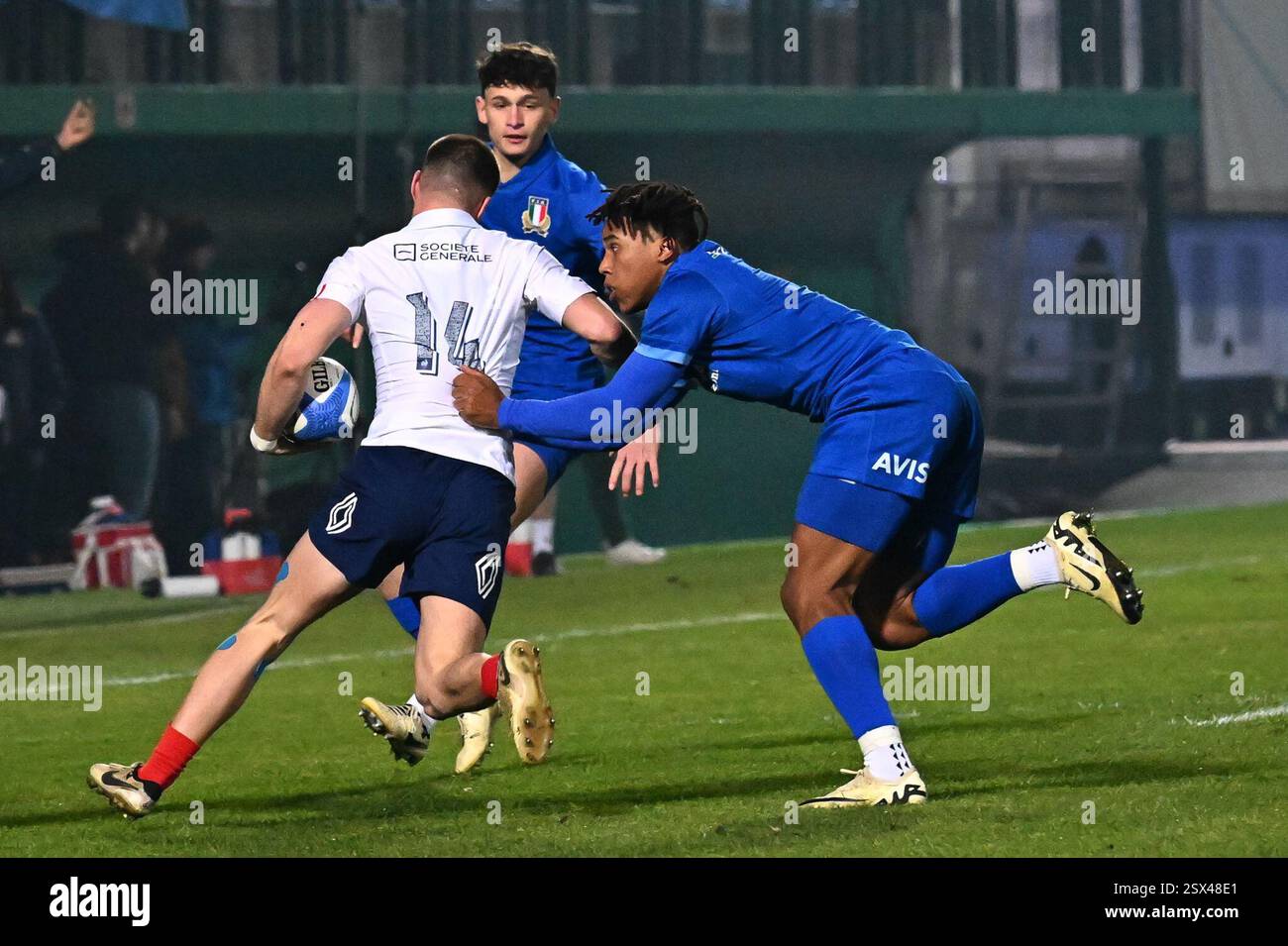 Monigo, Italy. 22nd Feb, 2025. Tom Leveque ( France ) during the match ...