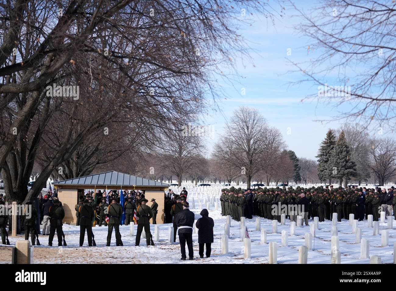 U.S. Border Patrol agent David Maland is recognized with military ...
