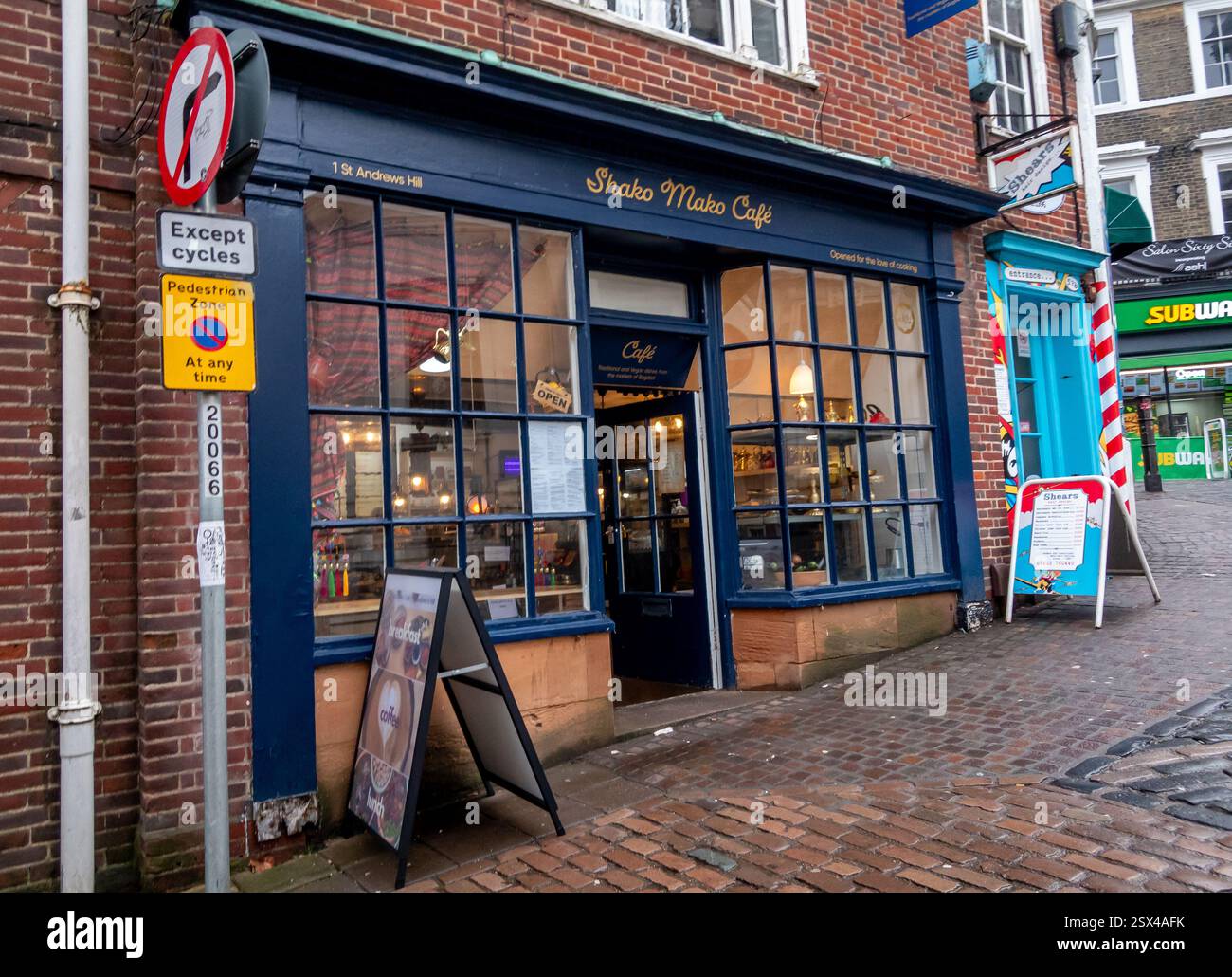 Norwich, Norfolk, UK – February 22 2025. The exterior of the Shako Mako ...