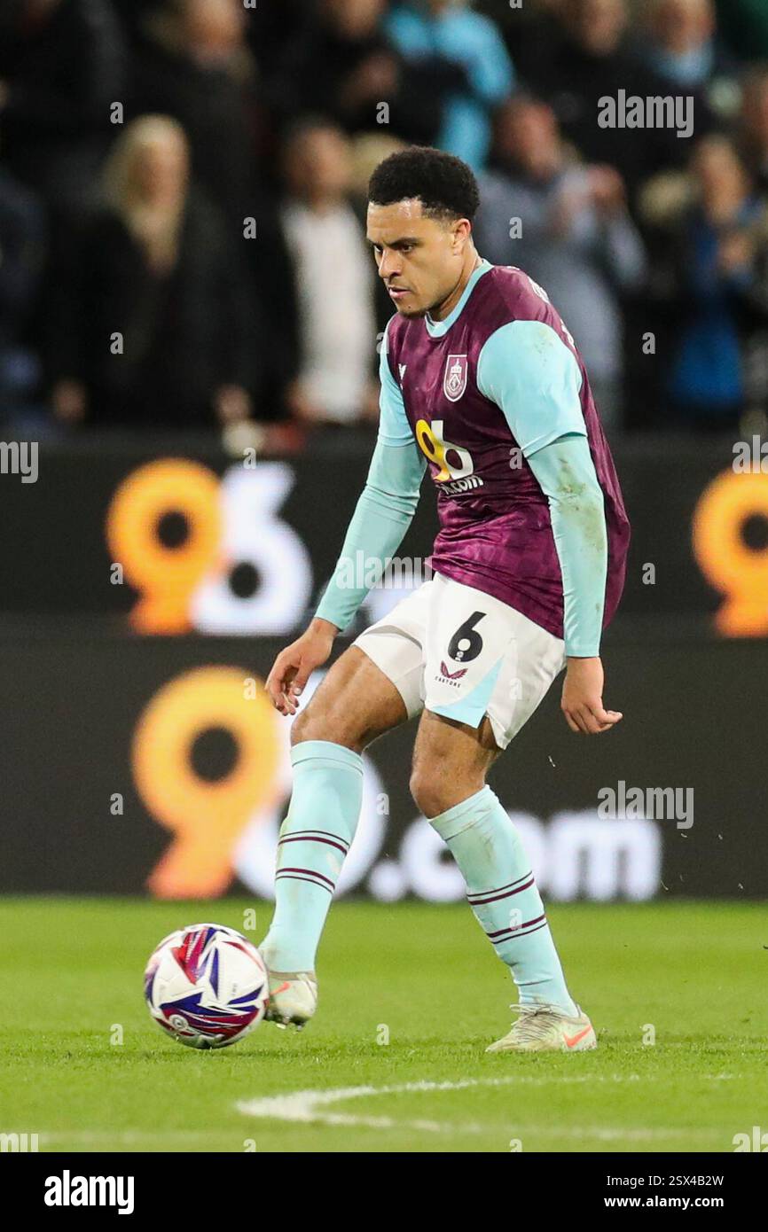 Burnley defender CJ Egan-Riley (6) during the Burnley FC v Sheffield ...
