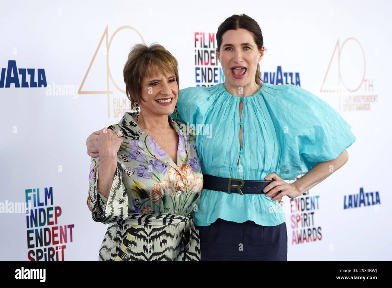 Patti LuPone, left, and Kathryn Hahn arrive at the Film Independent ...
