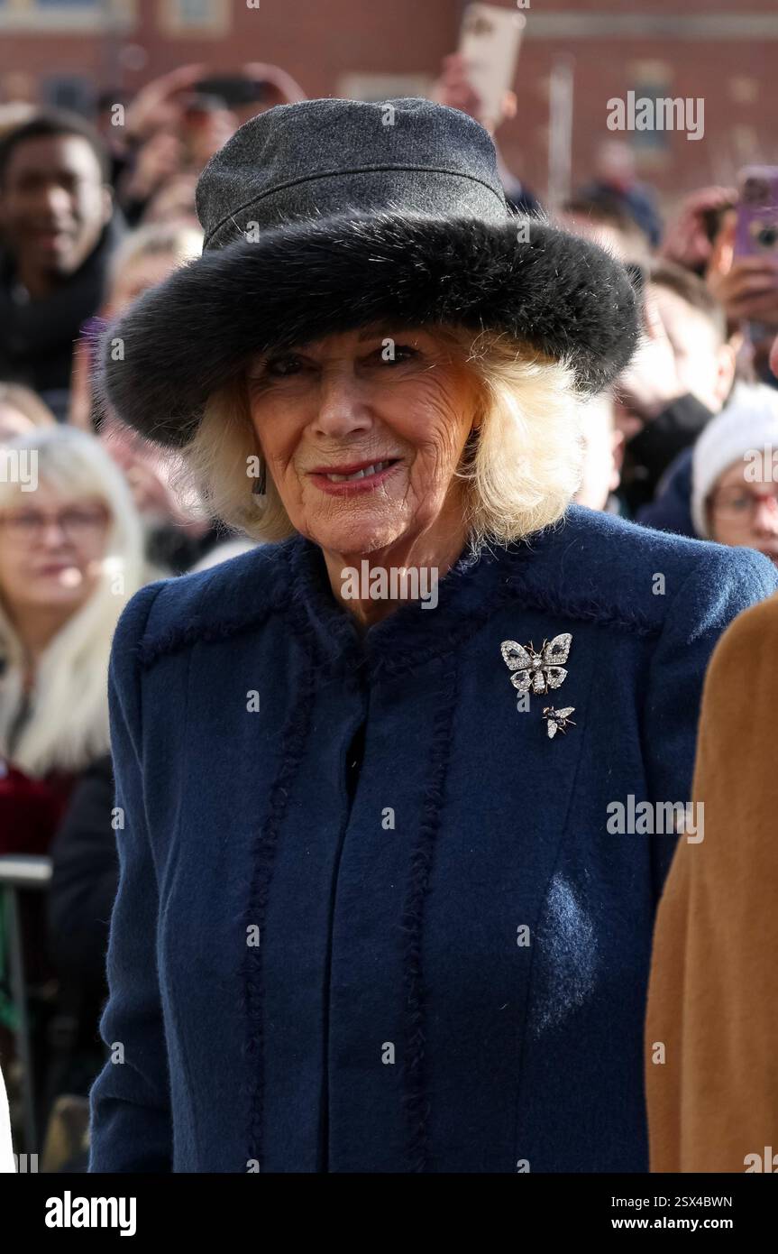 King Charles and Queen Camilla meet members of the public and local ...