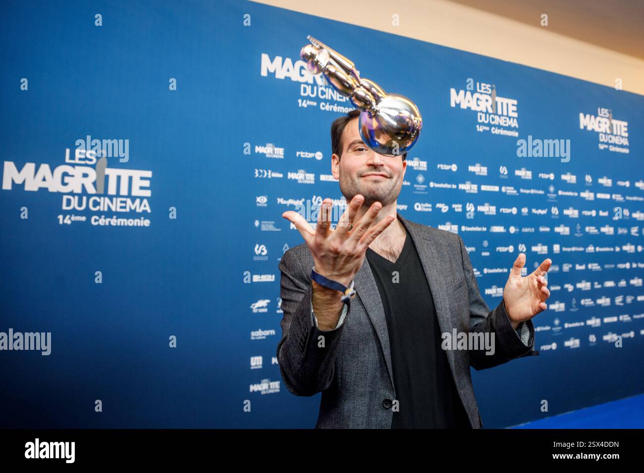 Brussels, Belgium. 22nd Feb, 2025. Winner for Best Fiction Short Film, Eldorado de Mathieu Volpe ...