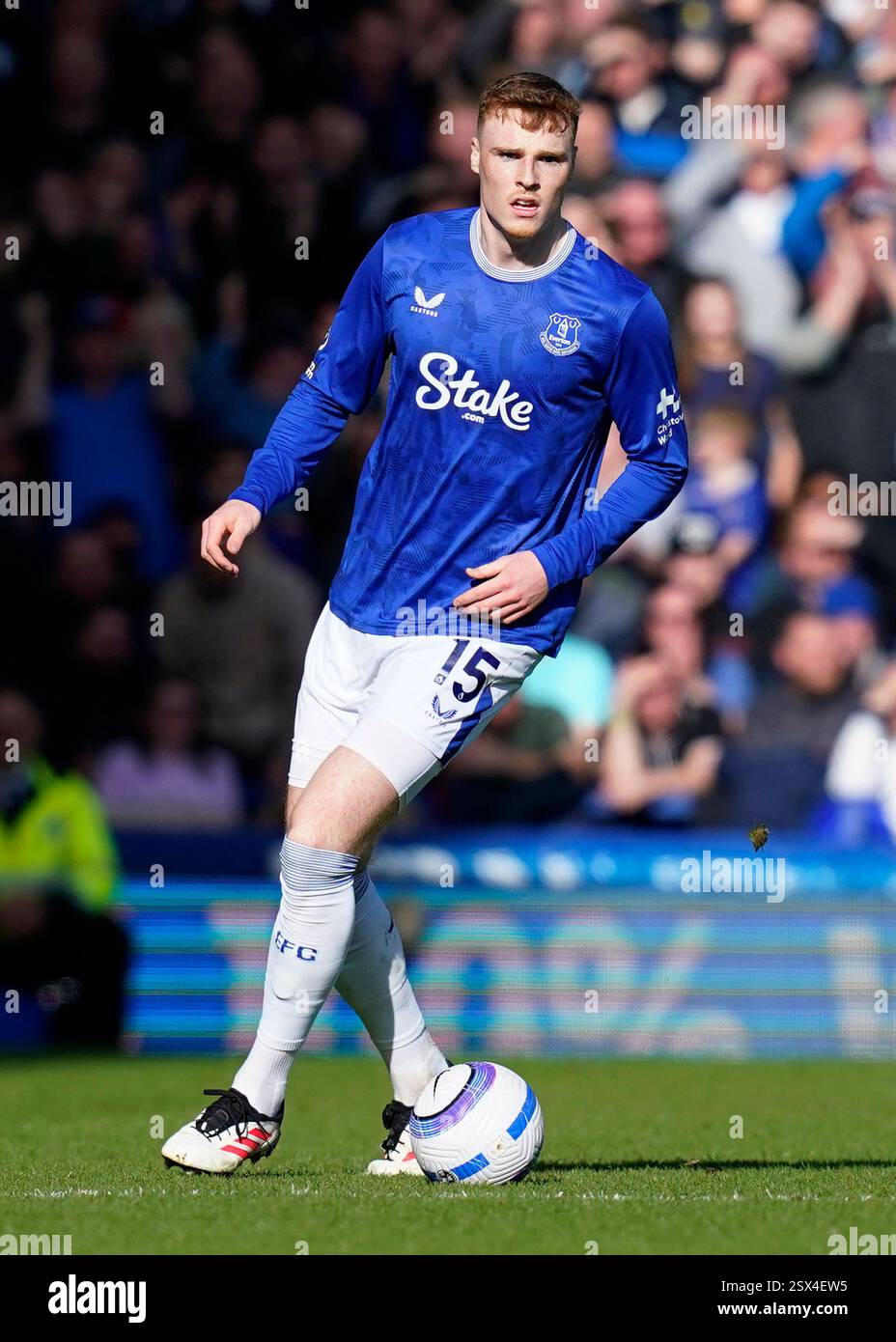 Liverpool, UK. 22nd Feb, 2025. Jake O'Brien of Everton during the Everton v Manchester United ...