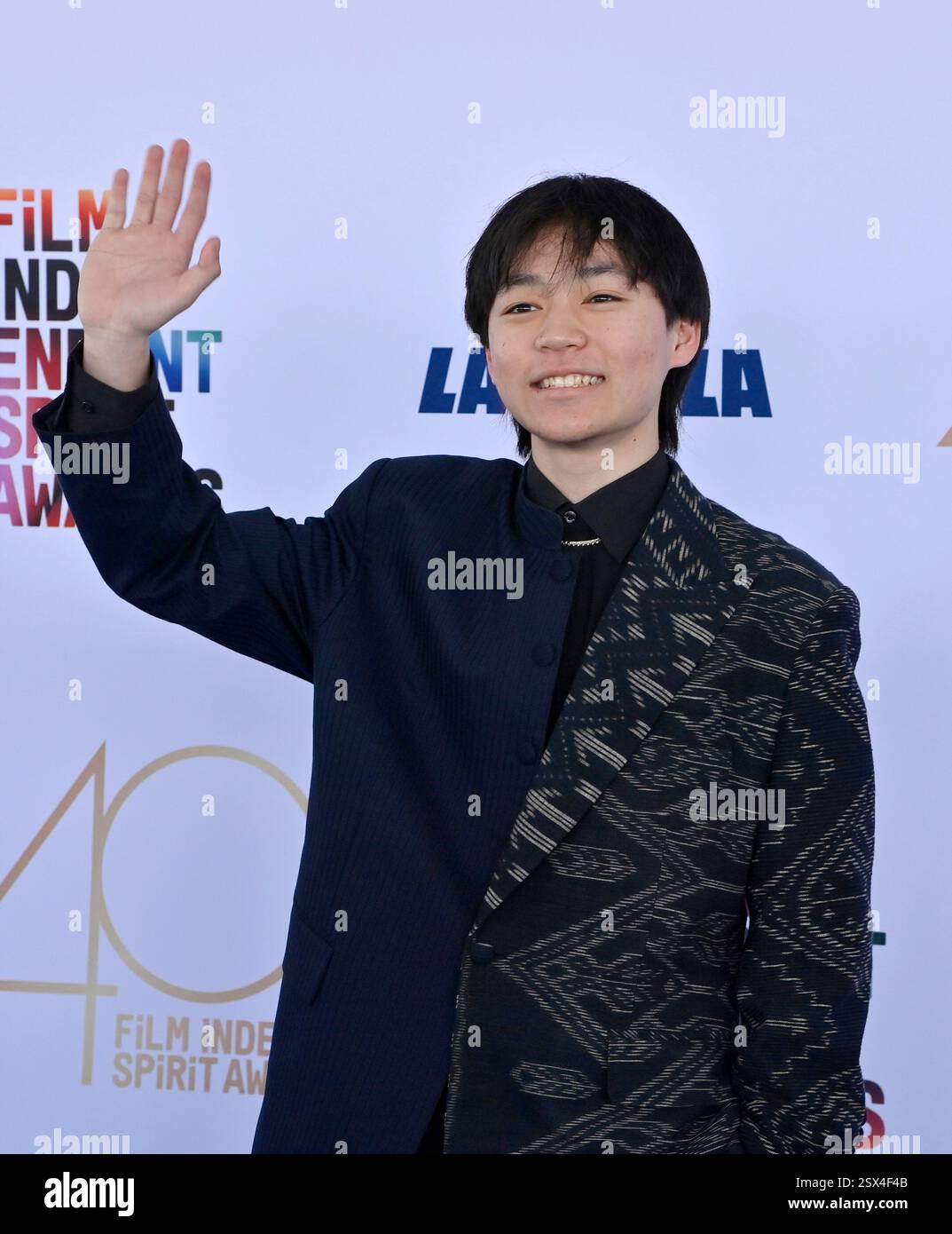 Izaac Wang arrives for the Film Independent Spirit Awards in Santa Monica, California on ...