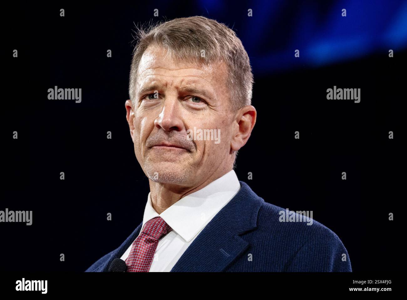 Private military Blackwater founder, Erik Prince sits in conversation ...