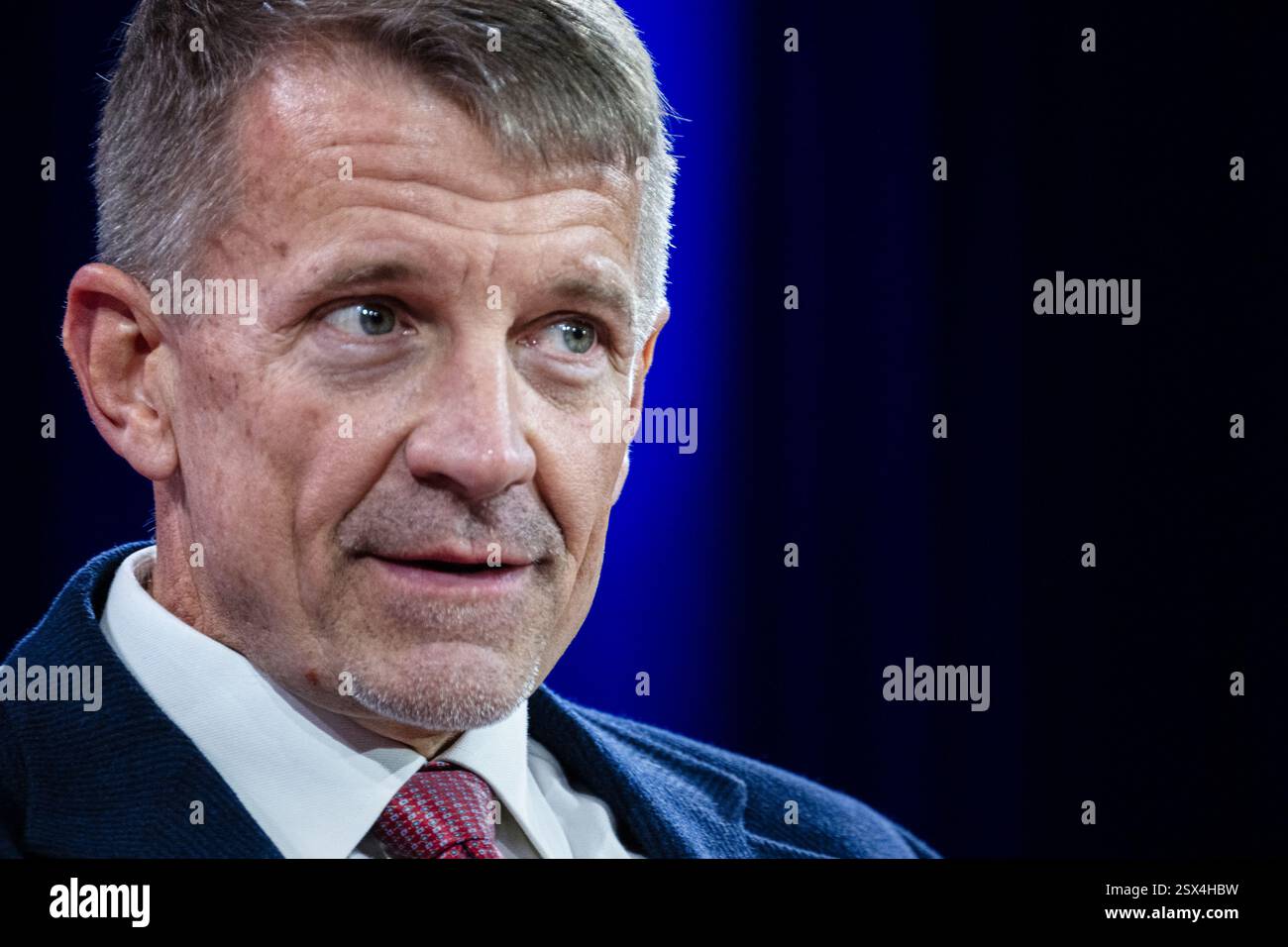 Private military Blackwater founder, Erik Prince sits in conversation ...