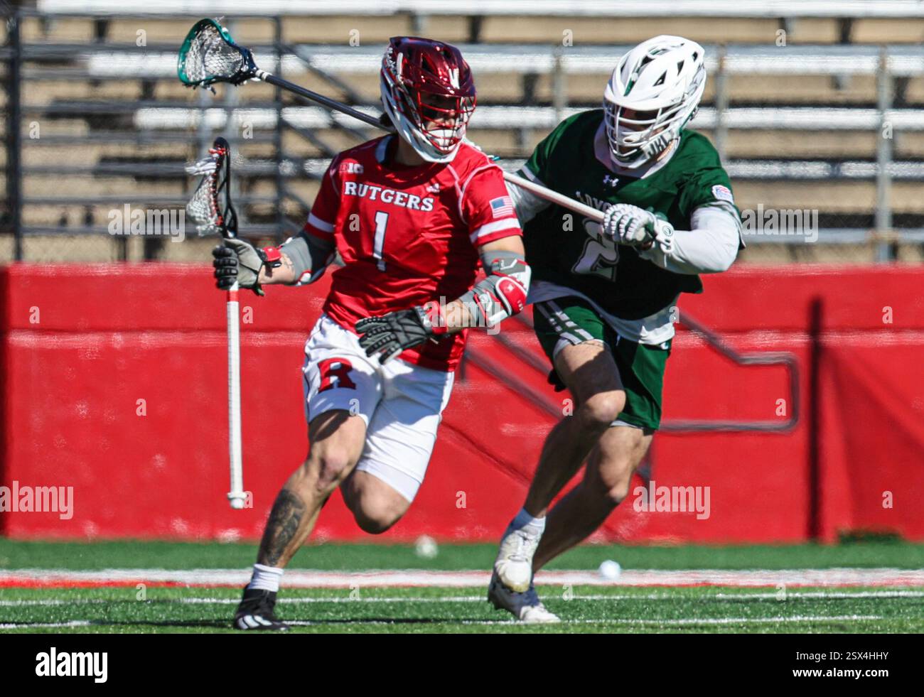 February 22, 2025: Loyola Maryland defender Joe Houlihan (2) defended ...