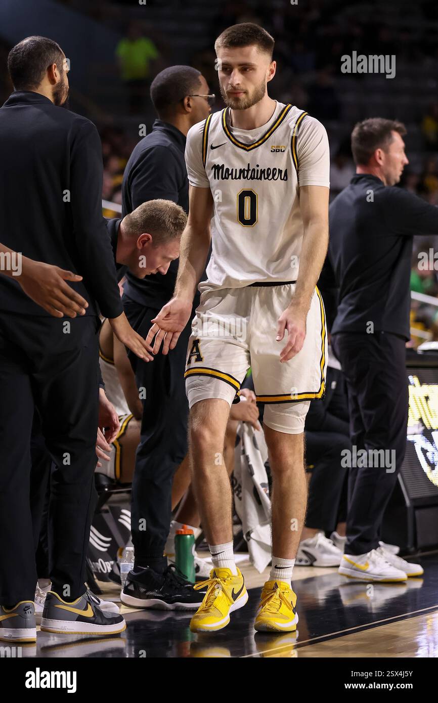 February 22, 2025: Appalachian State Mountaineers guard Jackson ...