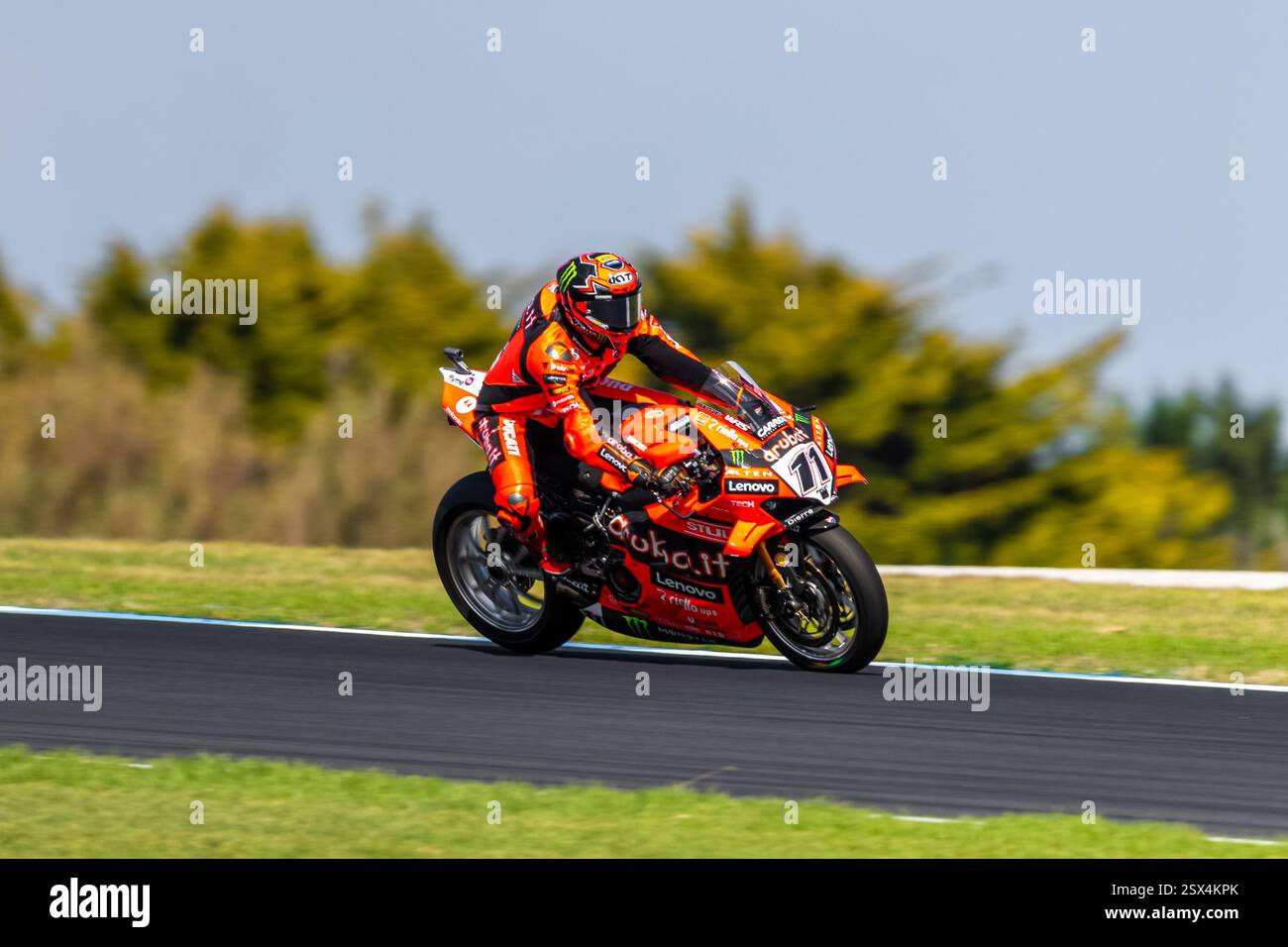 Phillip Island, Australia, 22 February, 2025. Nicolo Bulega (ITA ...
