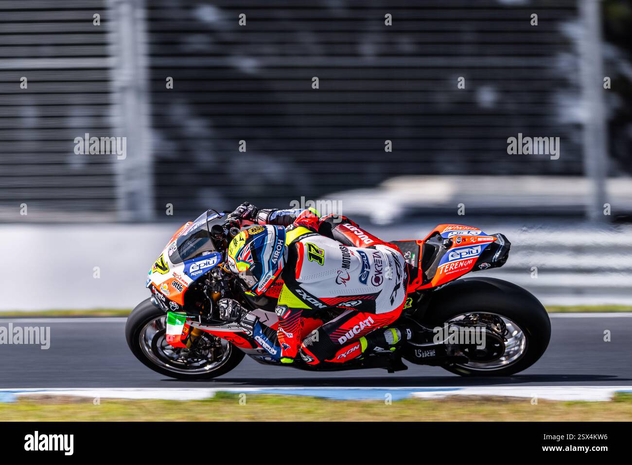 Phillip Island, Australia, 22 February, 2025. Ryan Vickers (GBR) riding ...