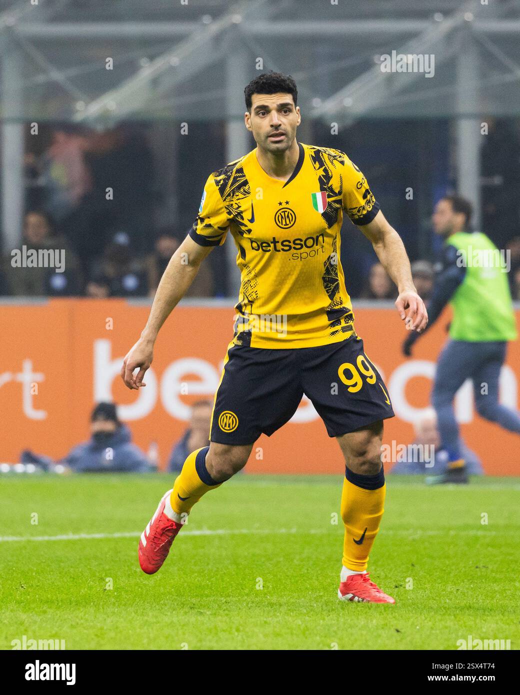 Milan, Italy. 22nd Feb 2025. Mehdi Taremi in action during Serie A ...