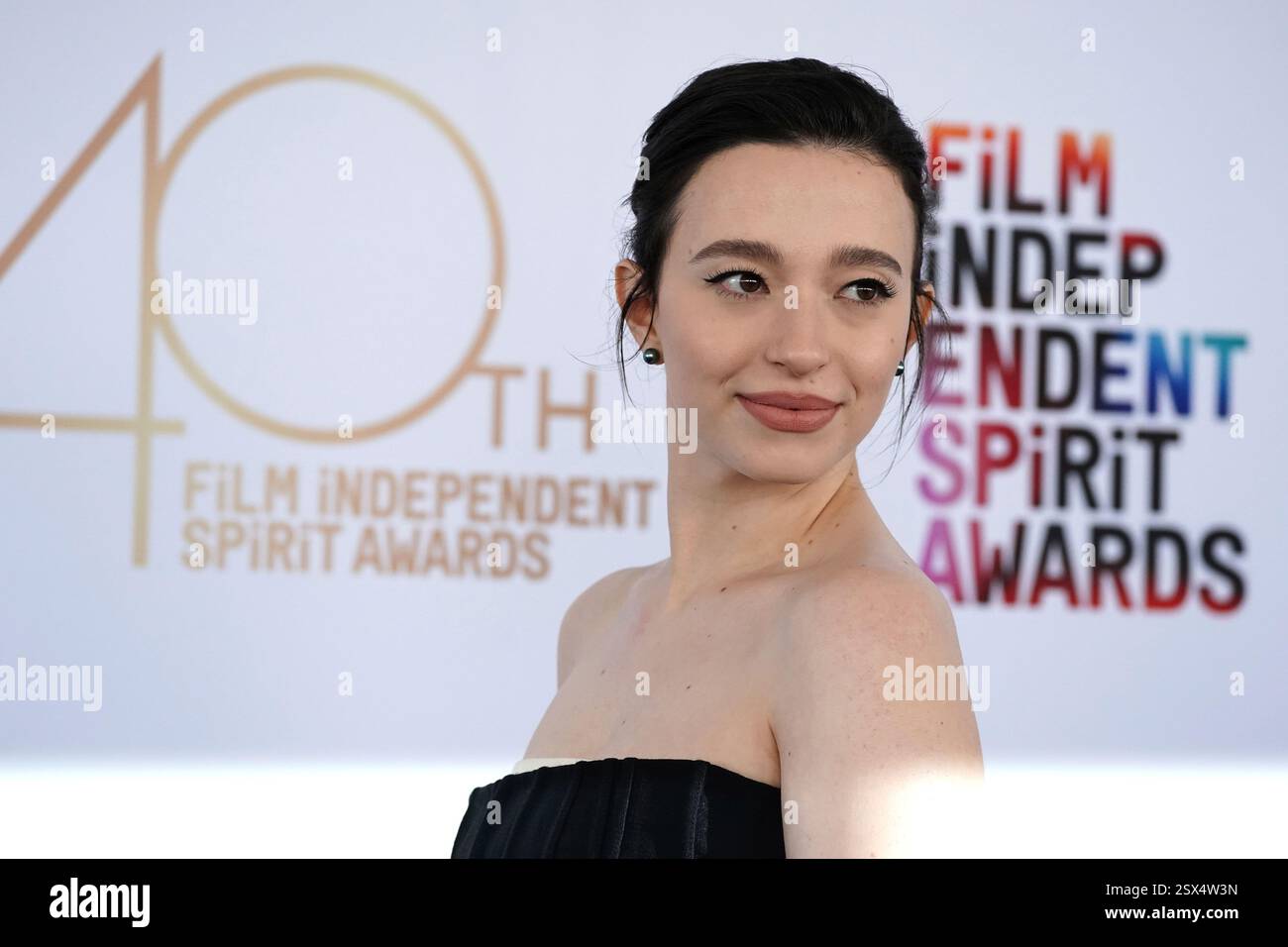 Mikey Madison arrives at the Film Independent Spirit Awards on Saturday ...