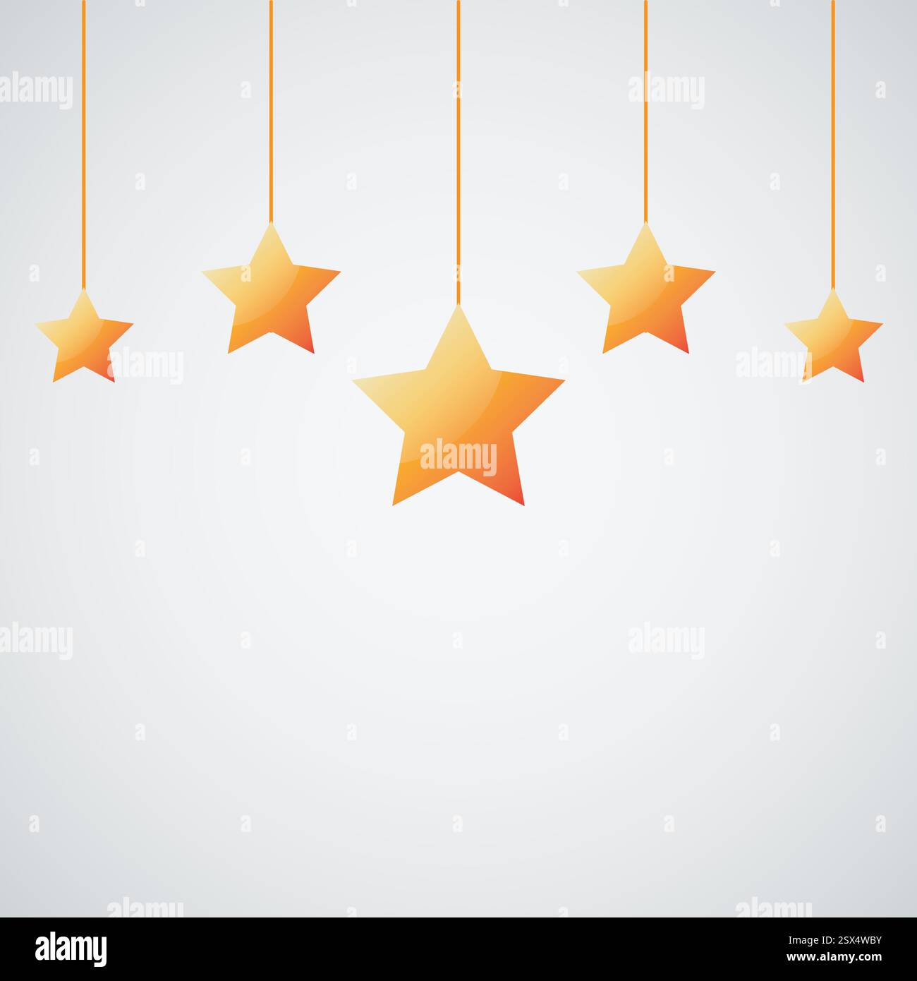 Hanging stars design illustration template Stock Vector Image & Art - Alamy