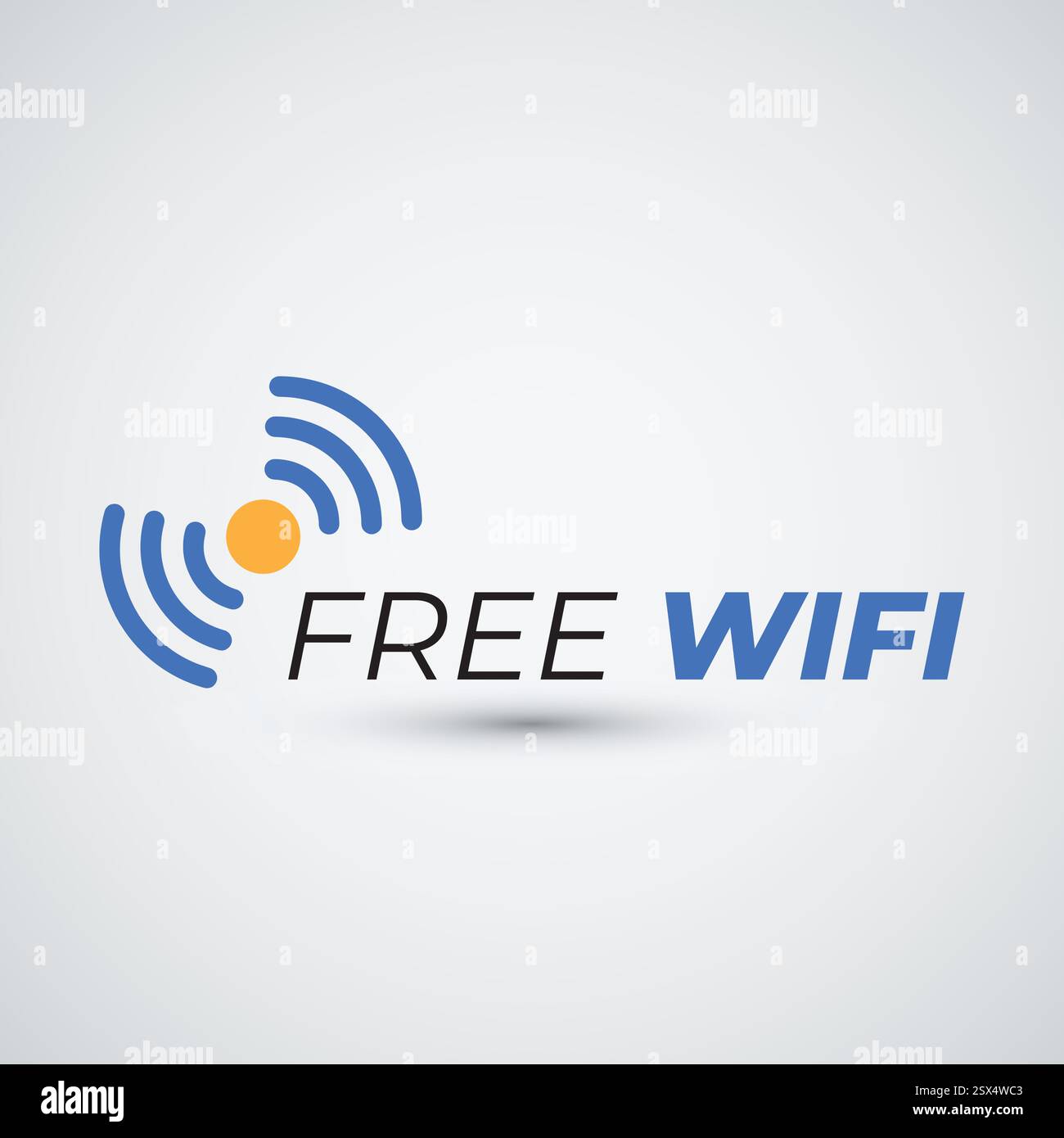 Free Wifi Logo Design Flat Icon Template Stock Vector Image & Art - Alamy