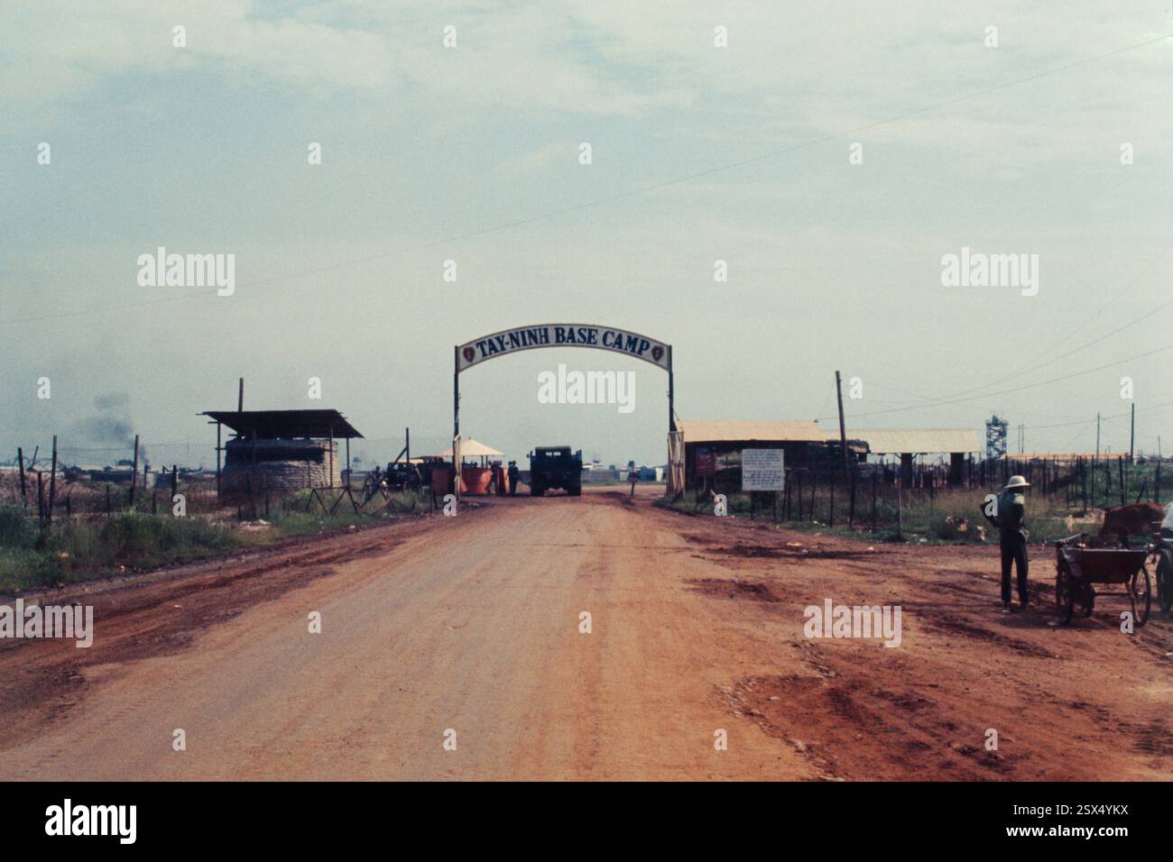 Entrance to Tay Ninh Combat Base, Tay Ninh Base Camp, Tay Ninh West ...