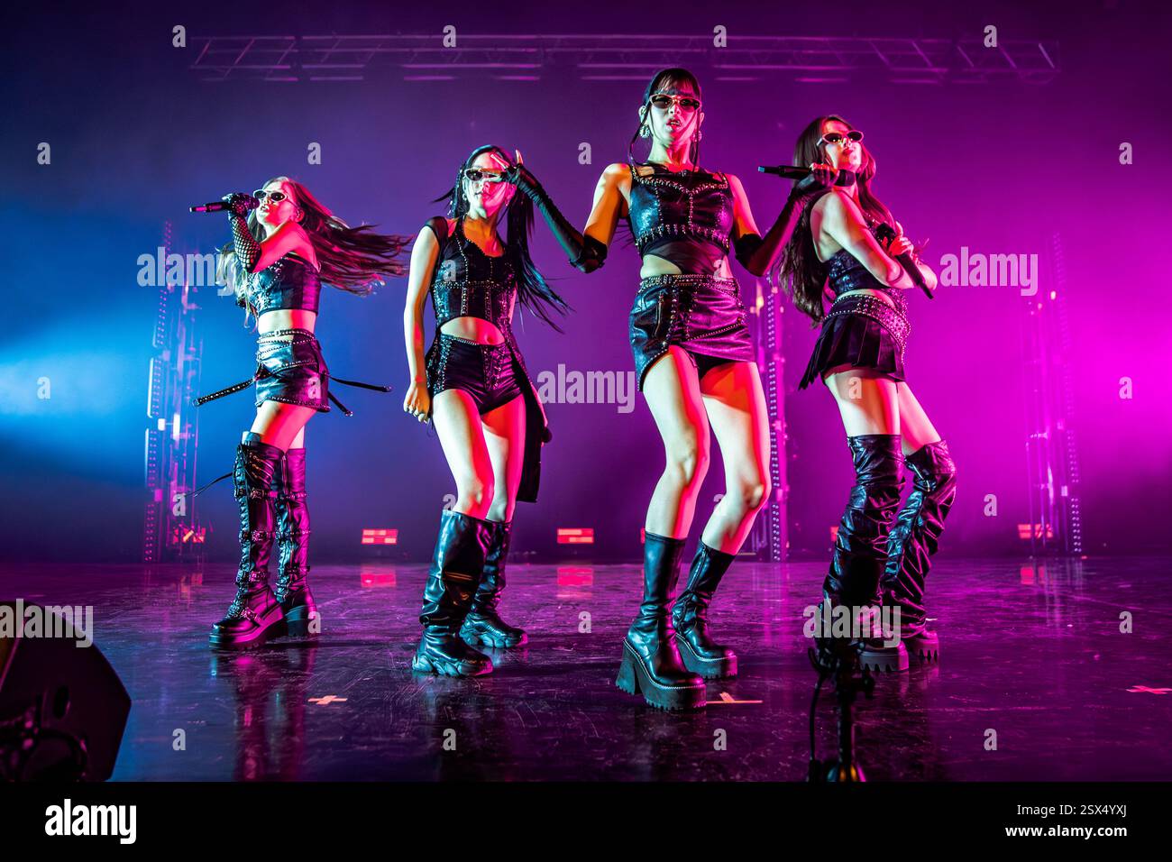 Milan Italy. 20th feb 2025. The South Korean girl group KISS OF LIFE ...