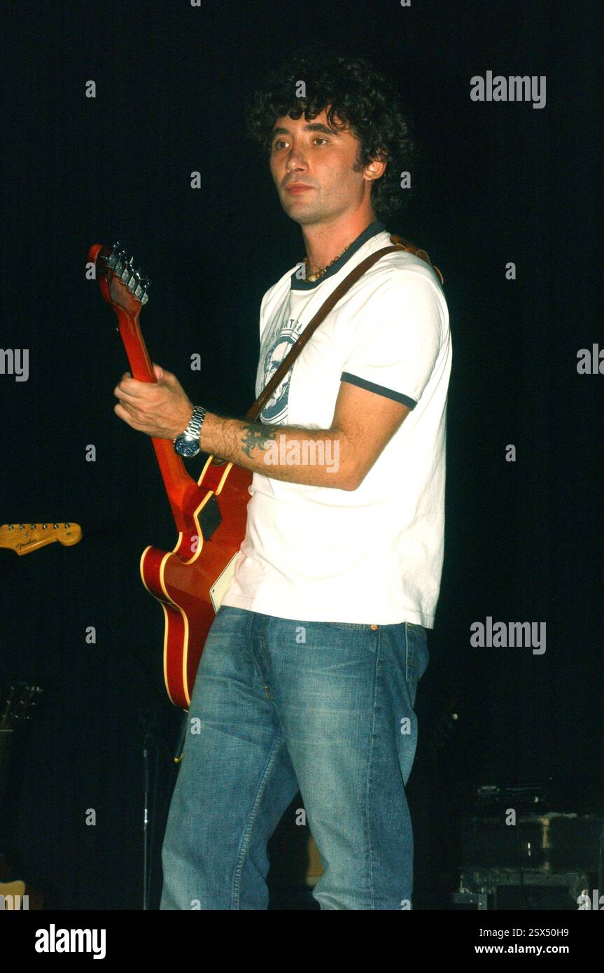 Milan Italy 25/10/2001: Federico Zampaglione,singer of Tiromancino Band ...
