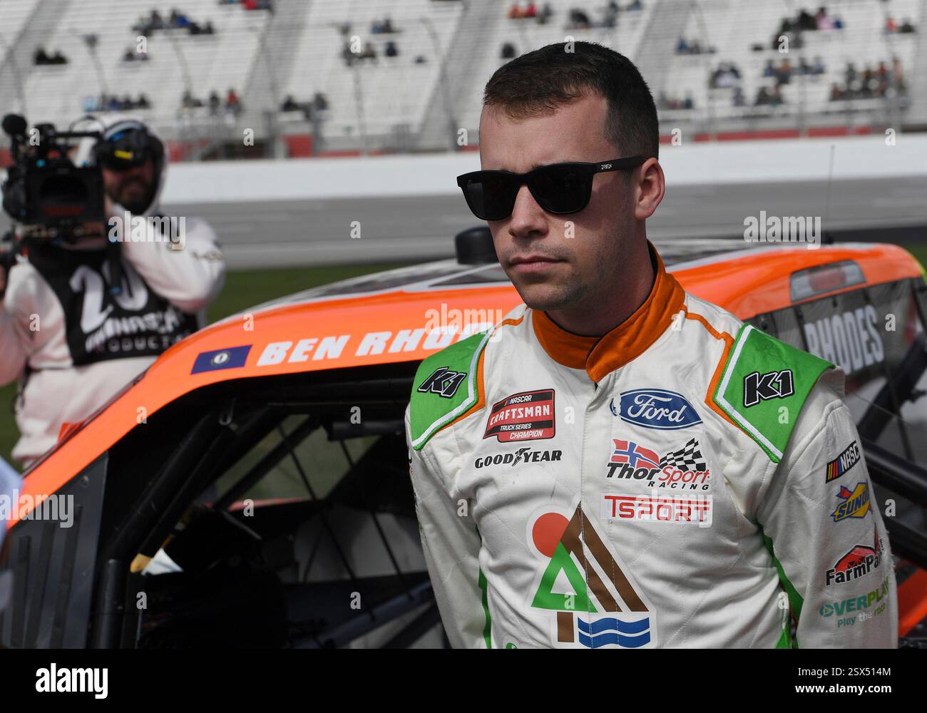 ATLANTA, GA - FEBRUARY 22: Ben Rhodes (#99 ThorSport Racing Camper's ...