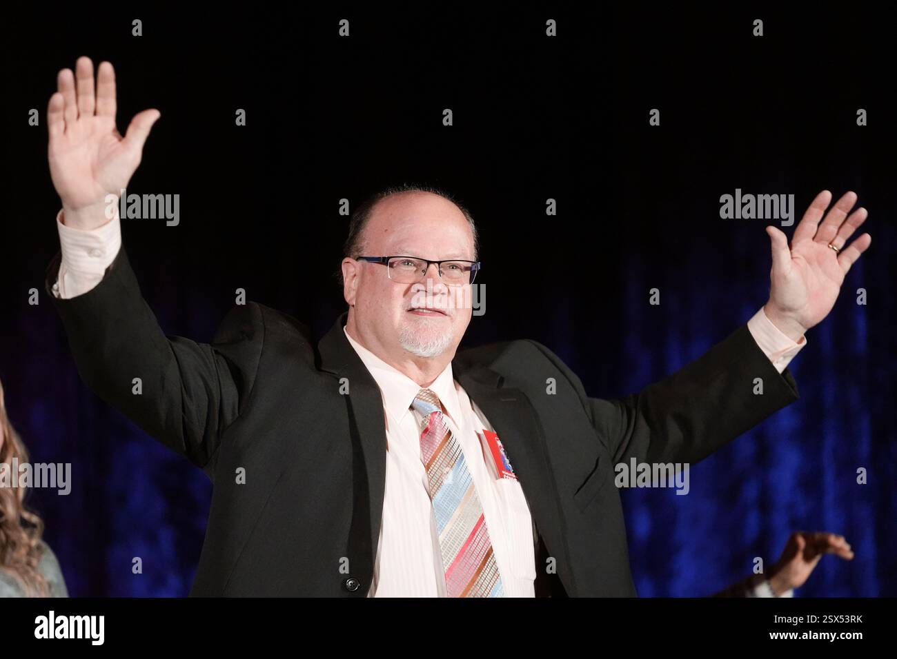 State Sen. Jim Runestad, R-White Lake, reacts during the Michigan ...