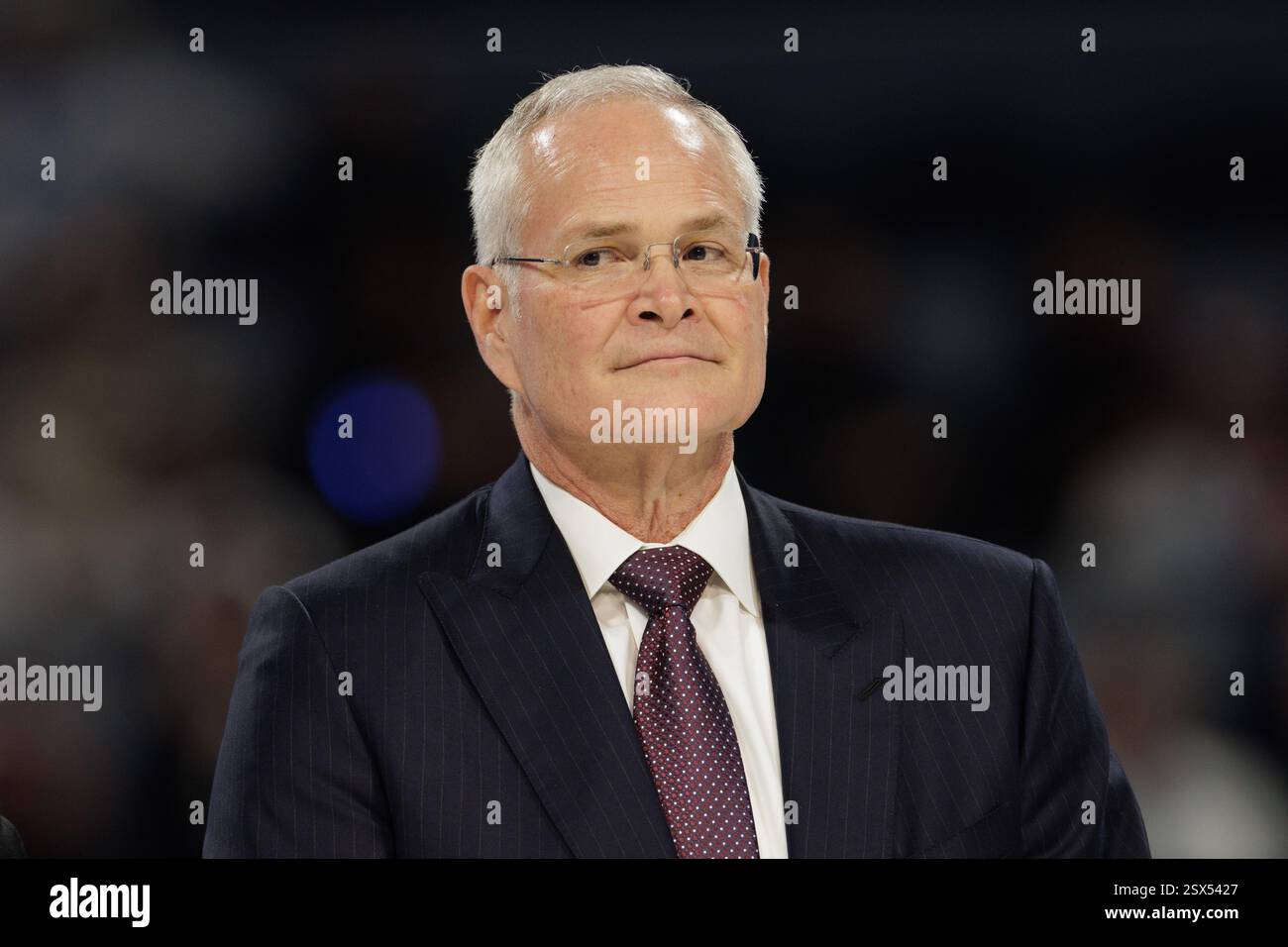 The CEO of Exxon Mobil Corporation, Darren Woods during the 2025 Qatar ...