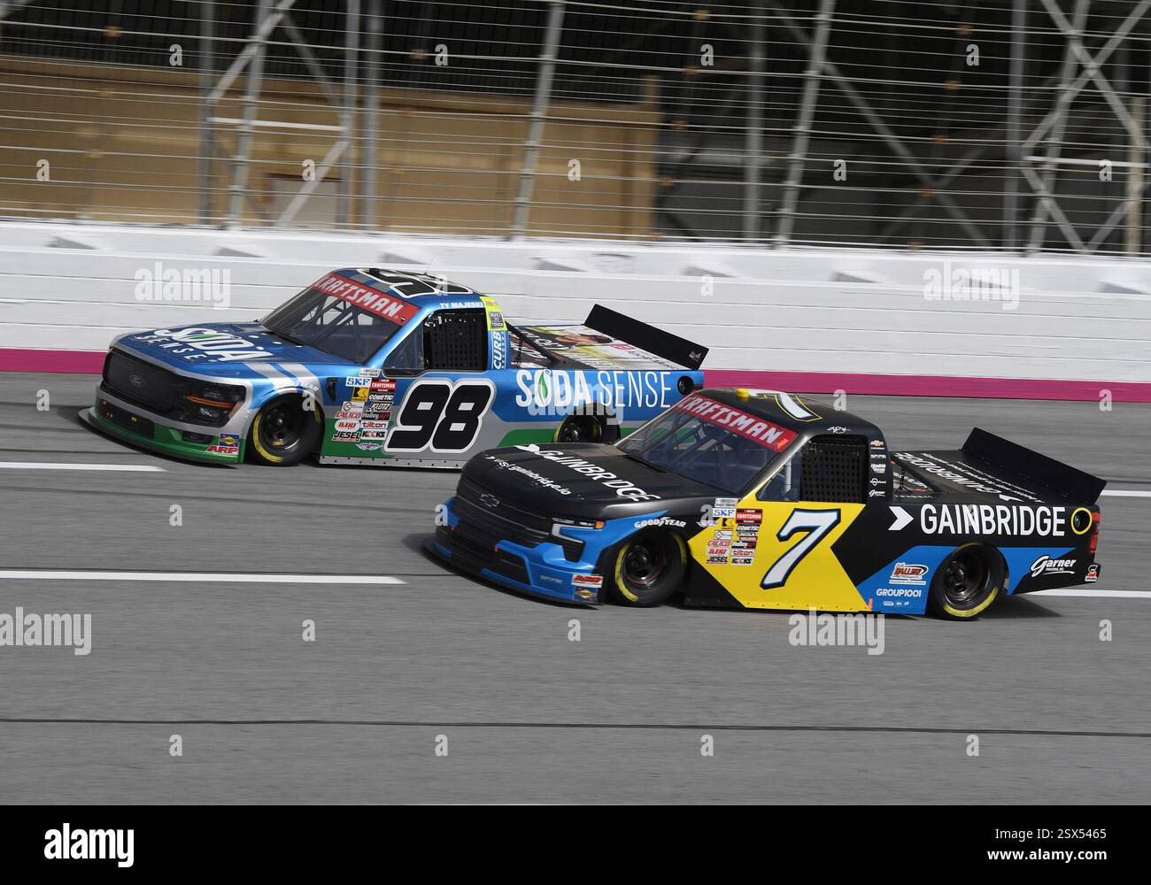 ATLANTA, GA - FEBRUARY 22: Kyle Busch (#7 Spire Motorsports Gainbridge ...