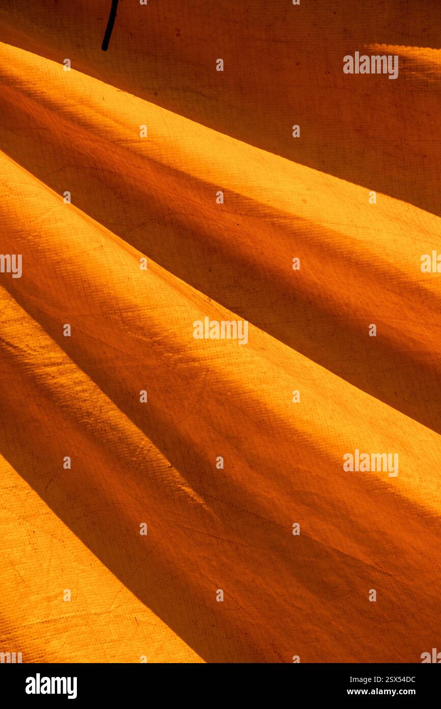 Colorful texture of old circus tent forming yellow and oranges graphic ...