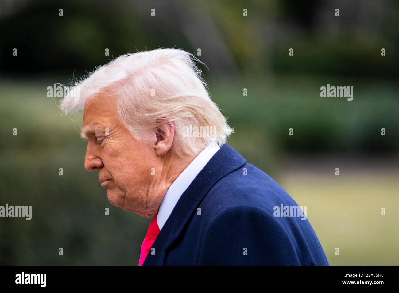 WASHINGTON – February 22, 2025: President Donald Trump arrives at the ...
